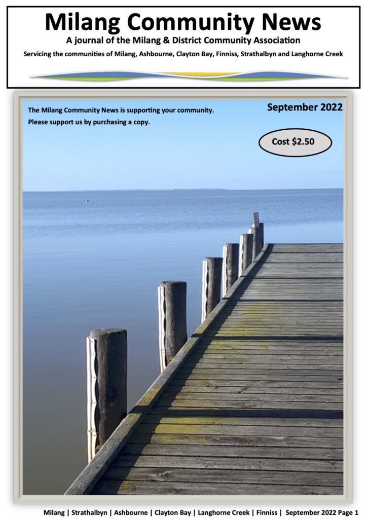 Milang Community News: September 2022 – Milang