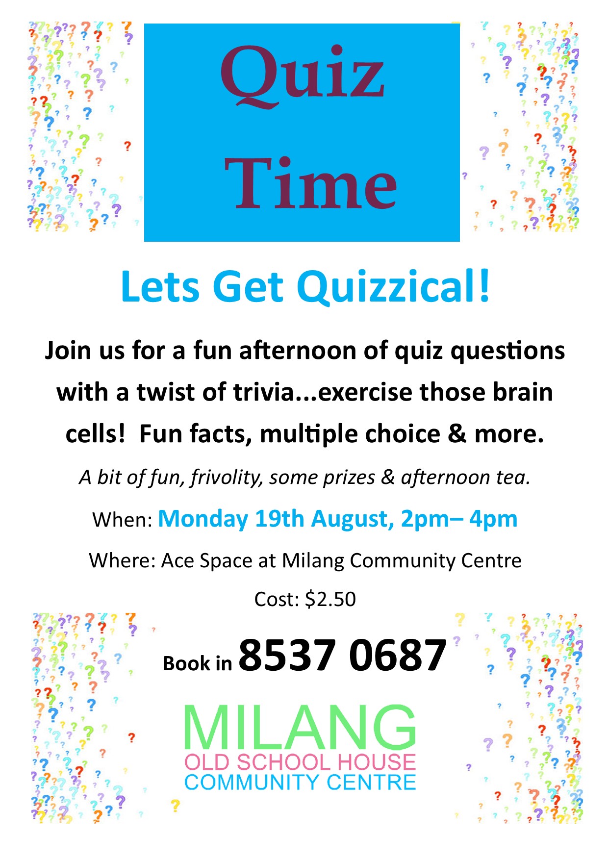 What’s Happening – Milang