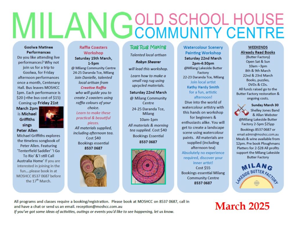 What’s Happening – Milang